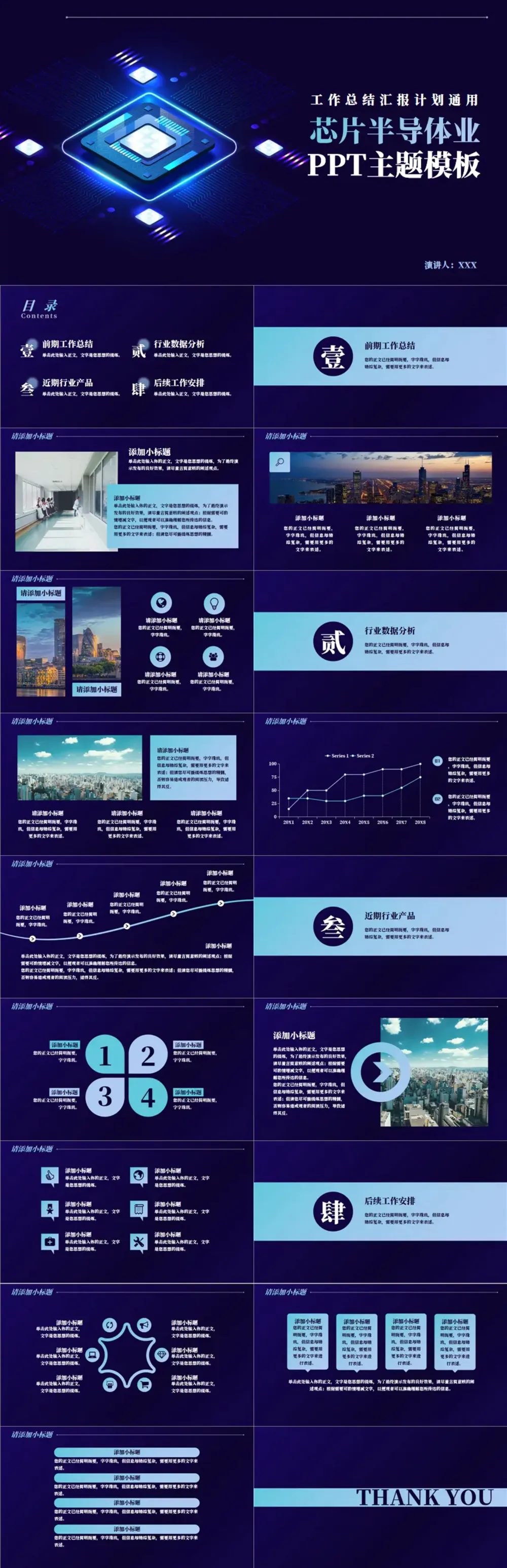 芯片半导体行业工作PPT模板-会员免费下载-PPTer吧