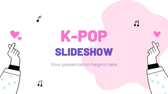 k-pop幻灯片演示PPT模板-会员免费下载-PPTer吧