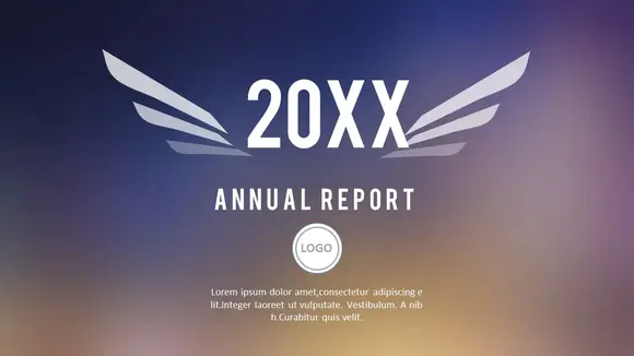 朦胧感IOS商务风PPT模板-会员免费下载-PPTer吧