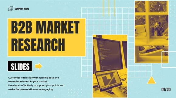 B2B市场研究幻灯片ppt模板-会员免费下载-PPTer吧