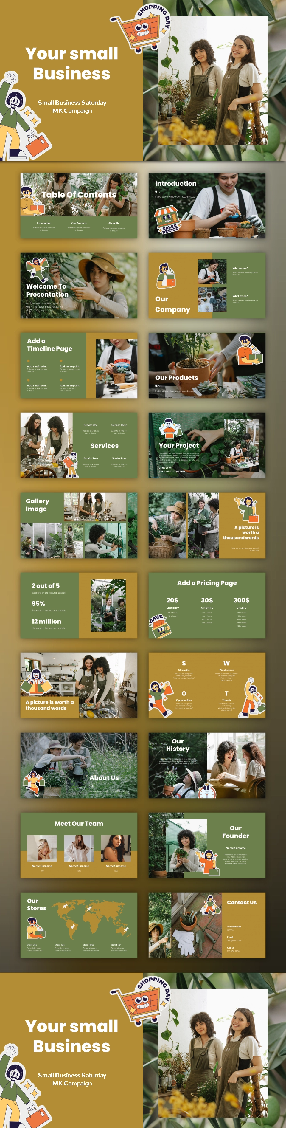 小企业周六MK活动PPT模板-会员免费下载-PPTer吧