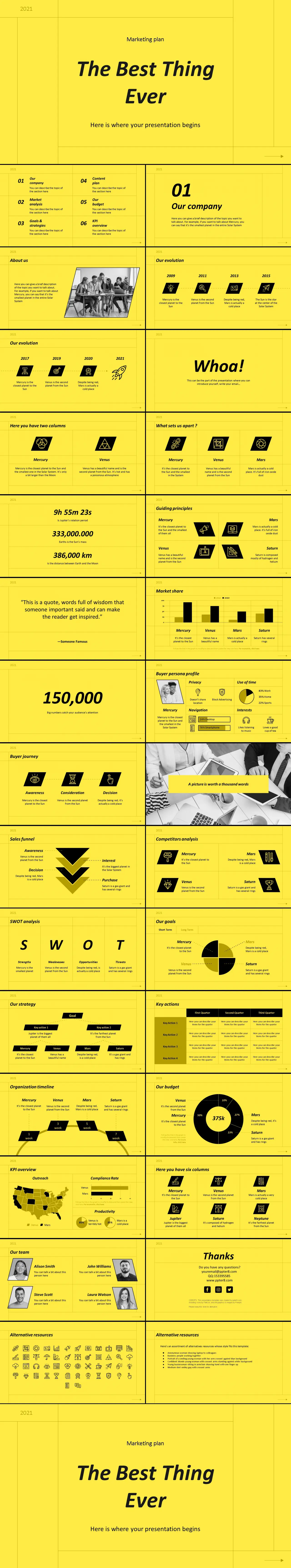 有史以来最好的mk计划演示PPT模板-会员免费下载-PPTer吧